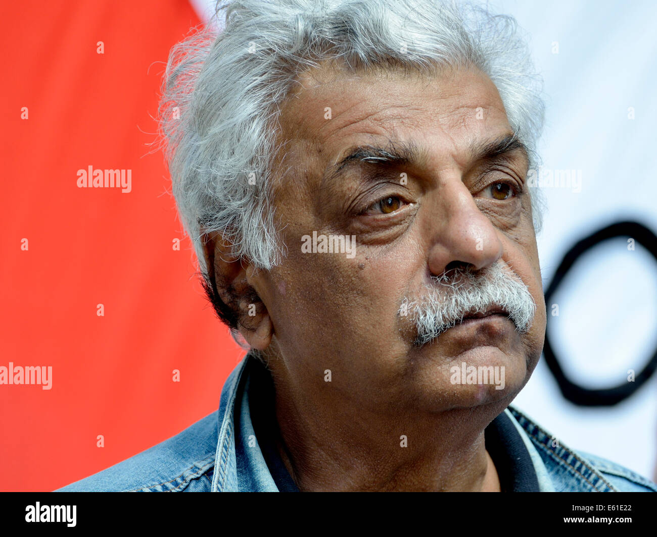 Tariq Ali (left-wing British Pakistani writer and broadcaster) with a ...