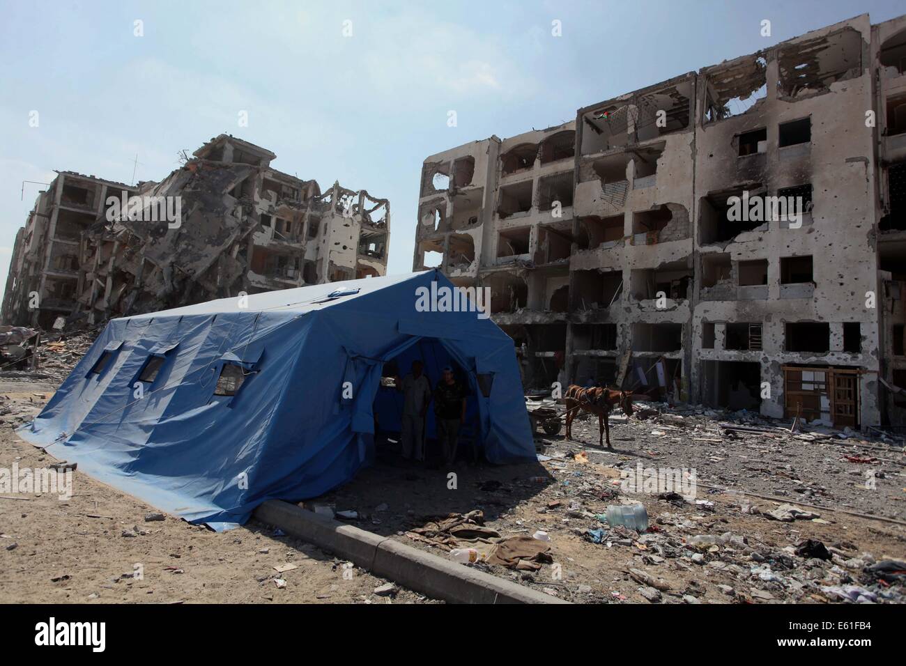 Beit Lahia, Gaza Strip, Palestinian Territory. 11th Aug, 2014. A ...