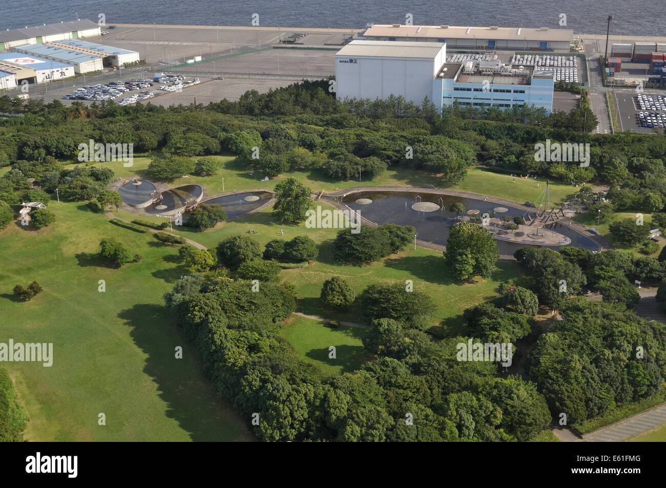 Chiba city,view from Chiba port tower,Chiba city,Chiba,Japan Stock ...