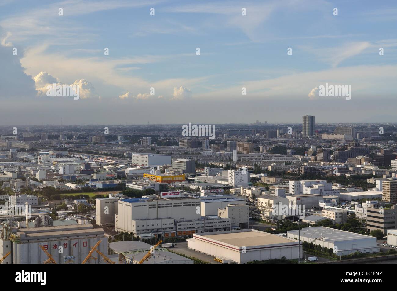 Chiba city,view from Chiba port tower,Chiba city,Chiba,Japan Stock ...