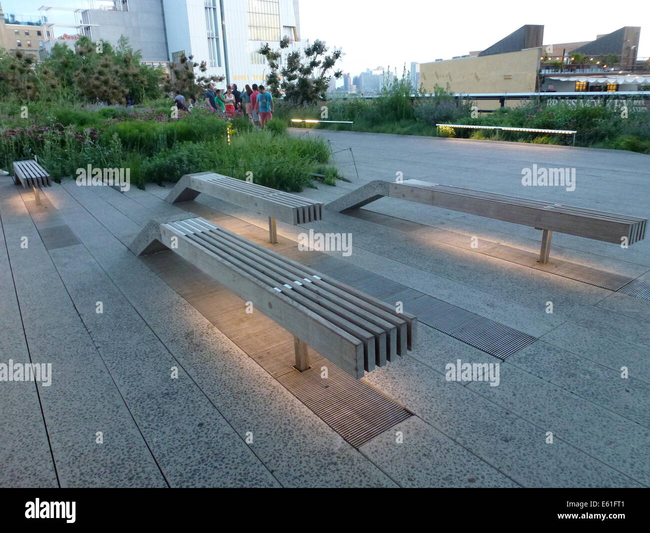 A view of the High Line Park in New York, USA, 28 June 2014. High Line ...