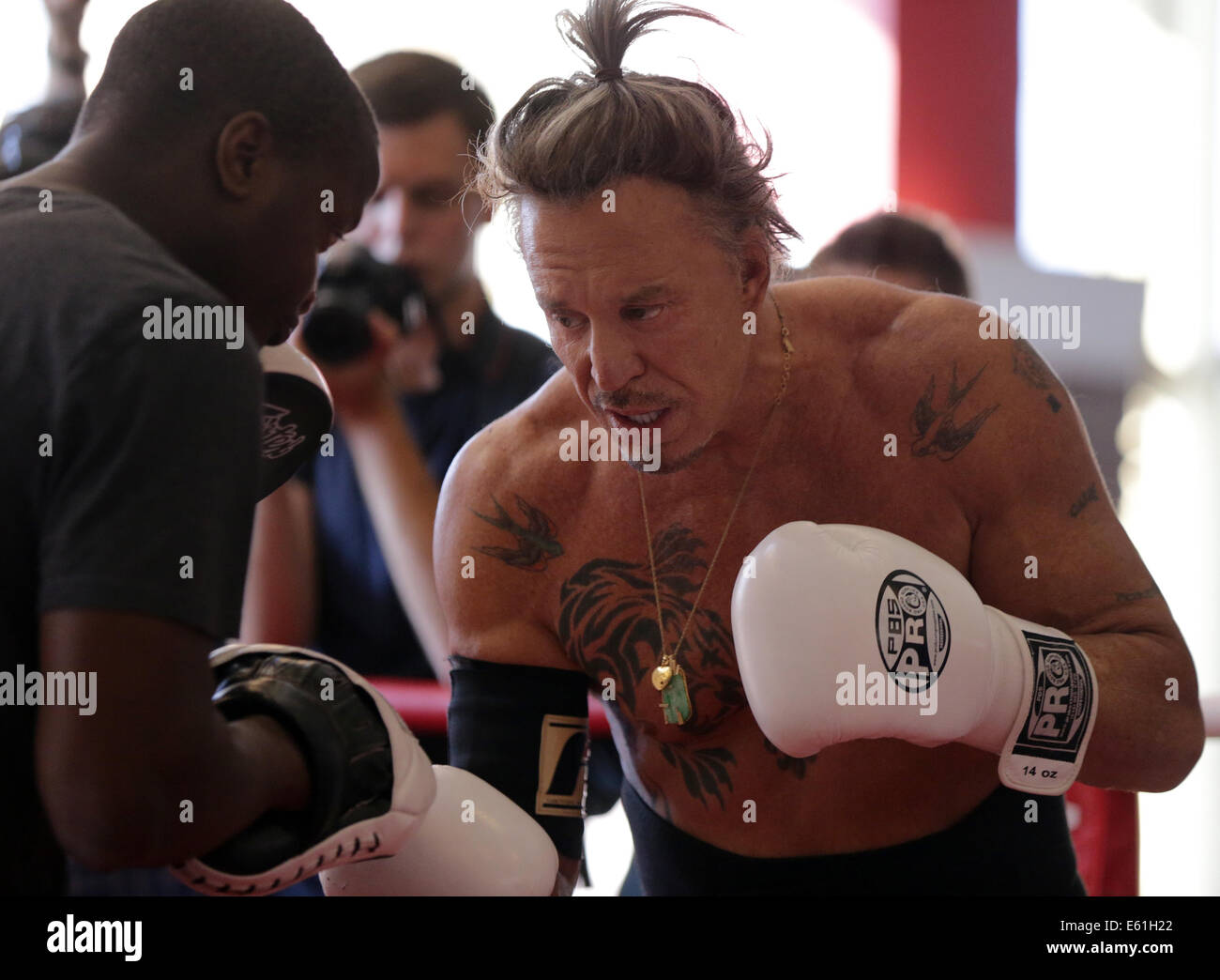 Mickey Rourke And Tattoo High Resolution Stock Photography and Images ...