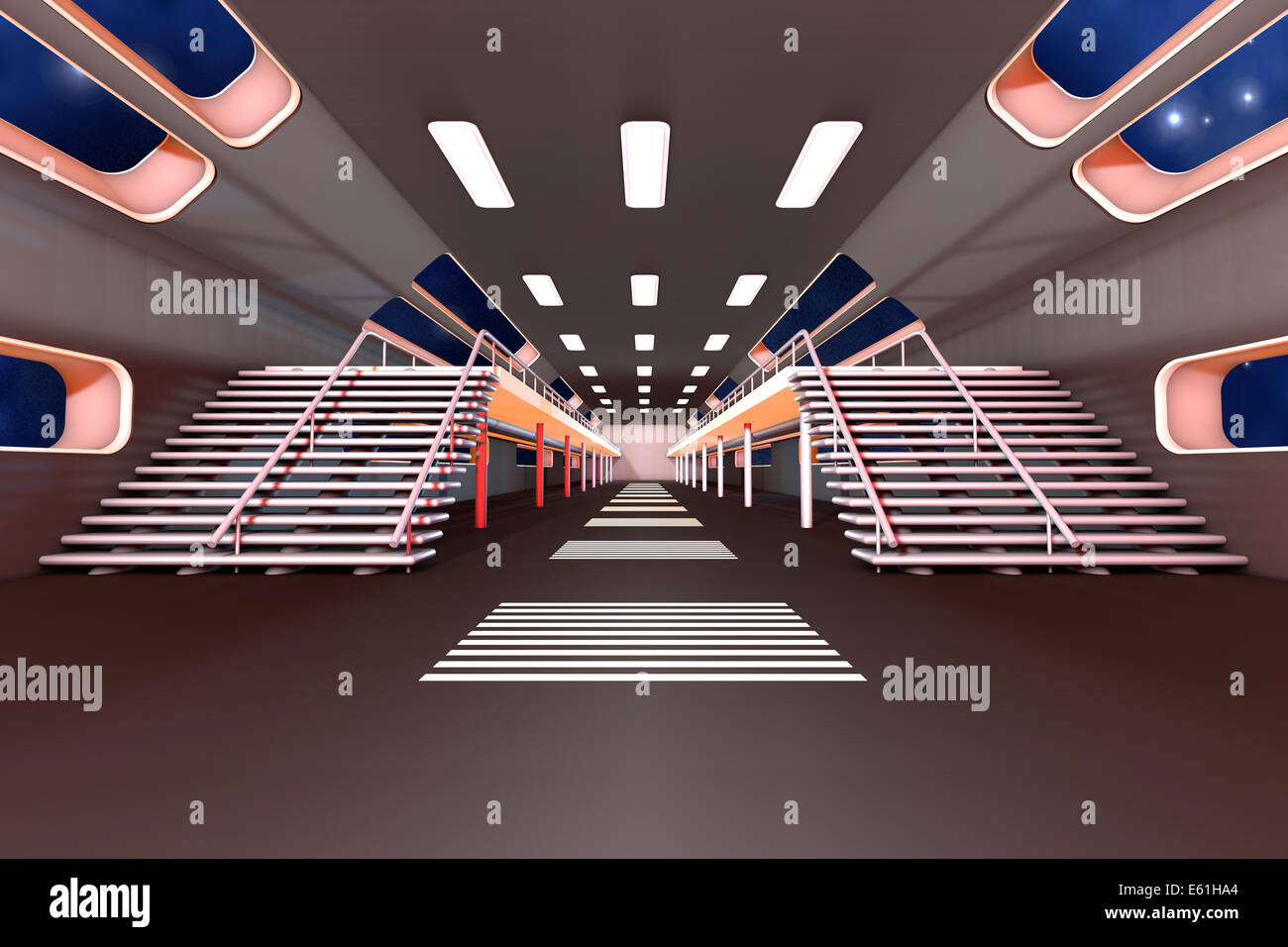 Space station Interior Stock Photo - Alamy