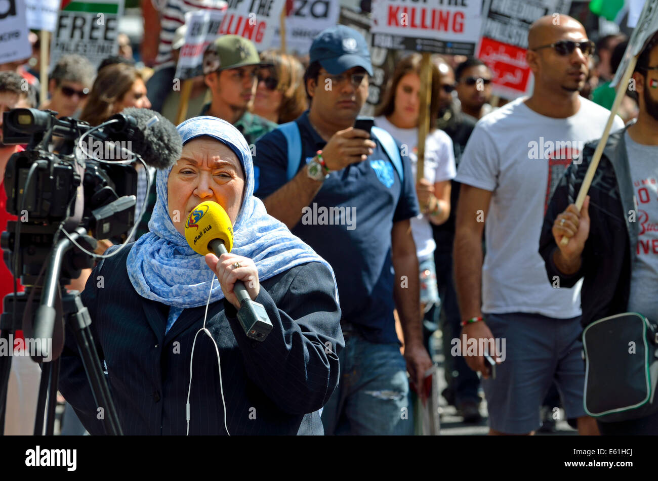 Female reporter for the Al-Alam TV News Network - state-owned Iranian ...