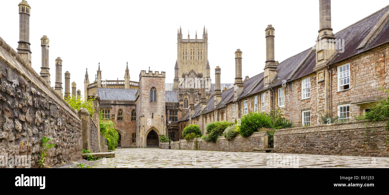Vicars' Close, Wells, Somerset. Completed in 1363 this is the oldest ...