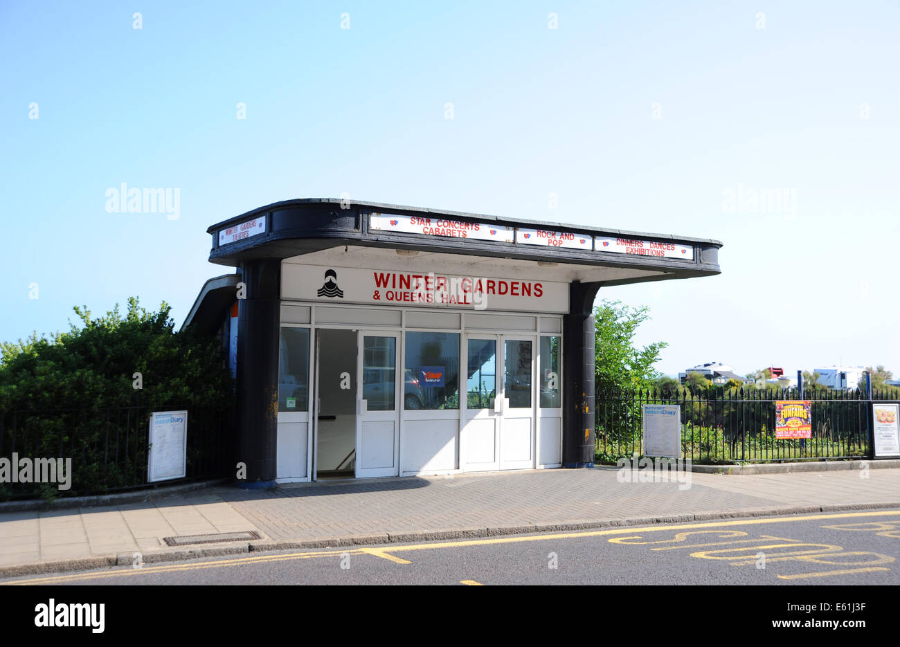 Margate Kent UK - The Winter Gardens & Queens Hall Margate Stock Photo ...