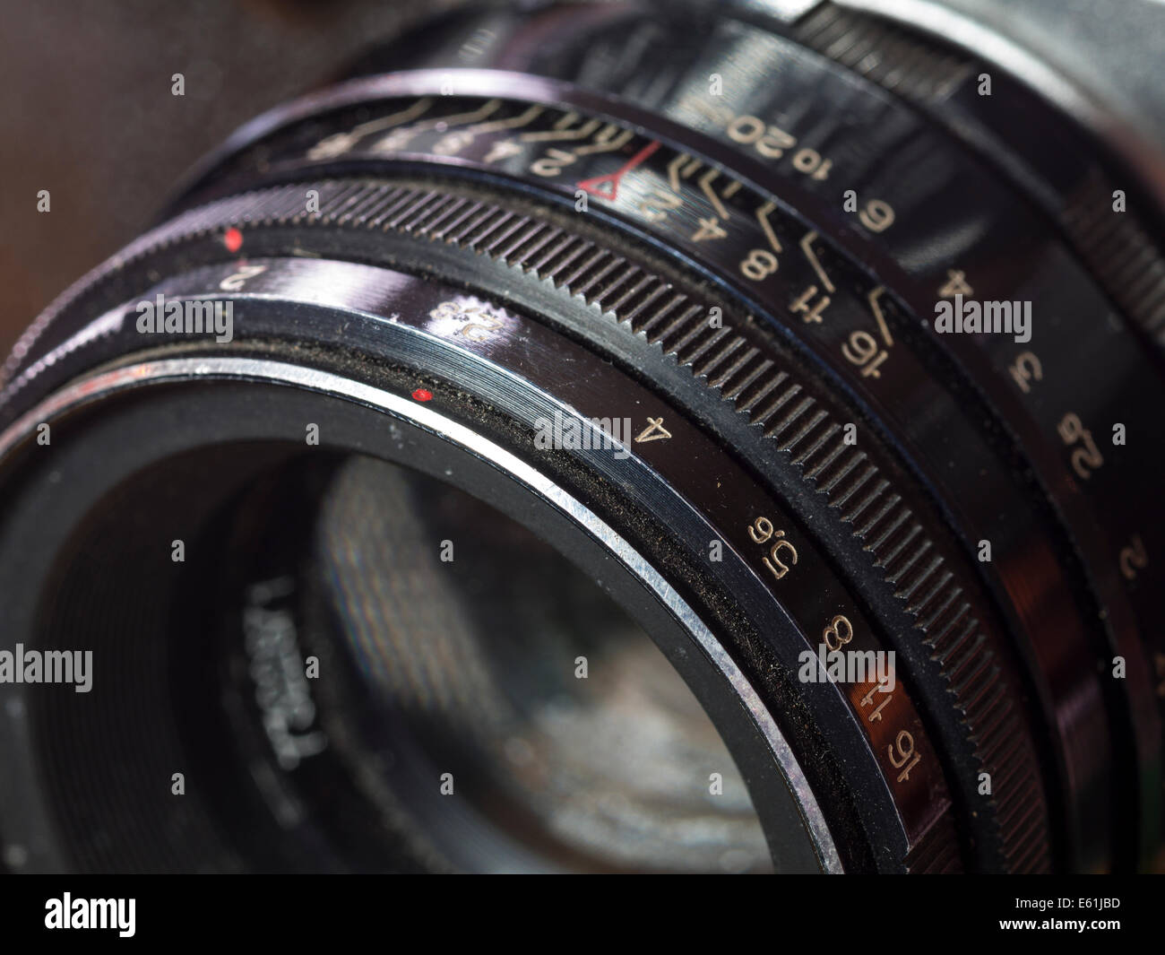 close up of a vintage camera lens Stock Photo - Alamy