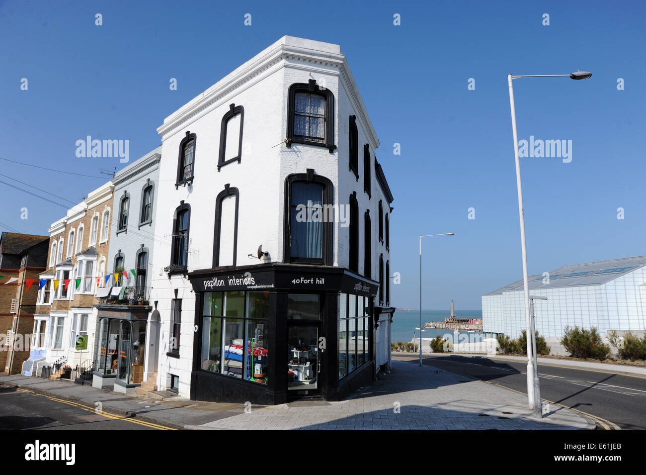 Margate Kent UK - Unusual quirky shop building at Fort Hill Margate ...