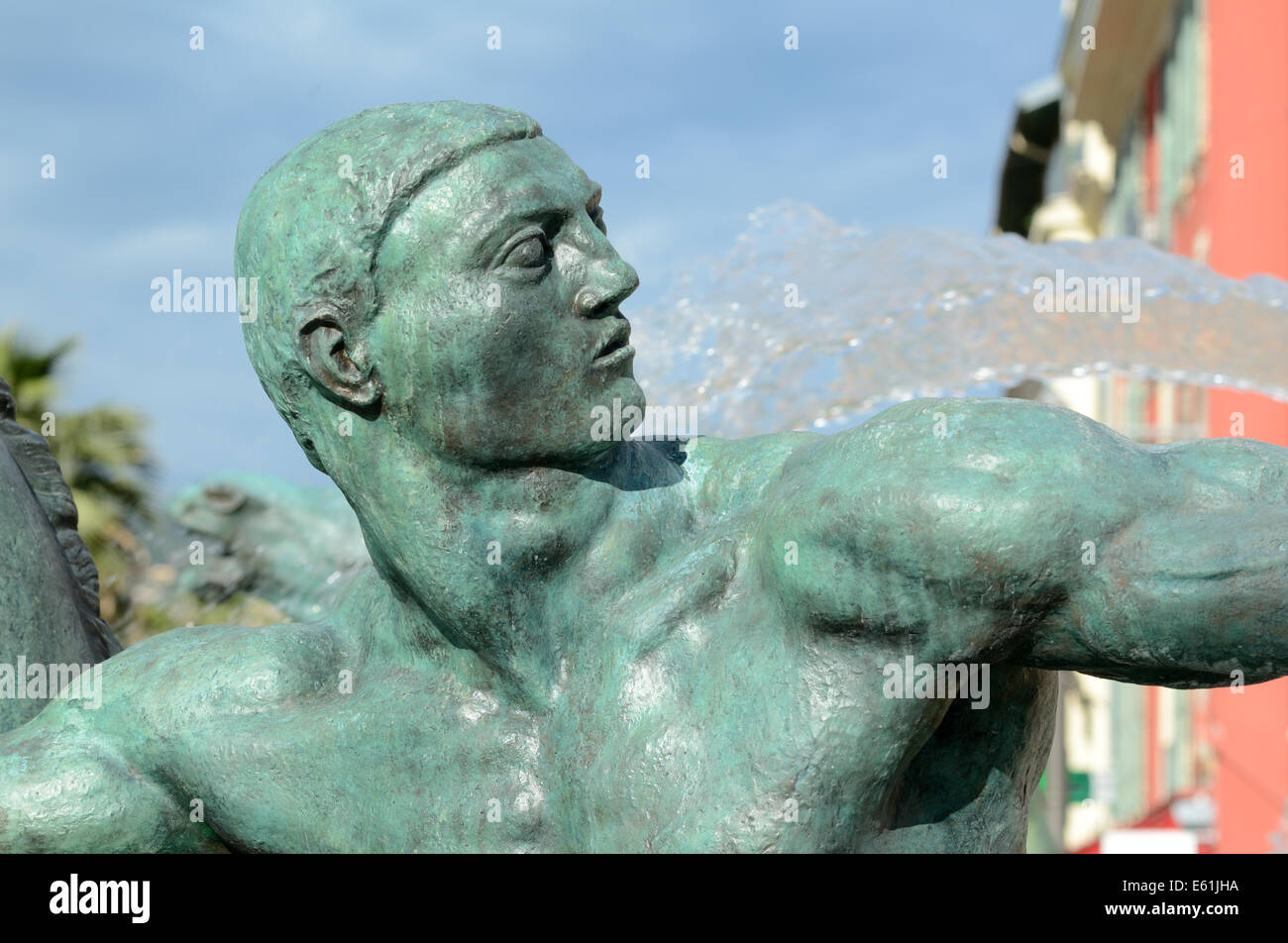 Bronze Statue of Apollo Fountain Place Massena or Town Square Nice ...