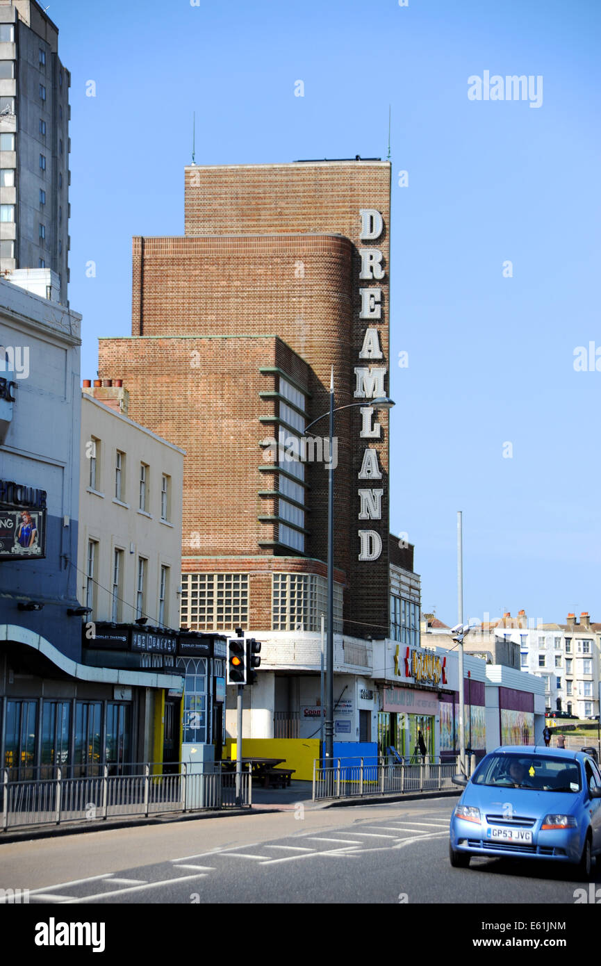 Margate Kent UK - Dreamland amusement arcade on Margate seafront Stock ...