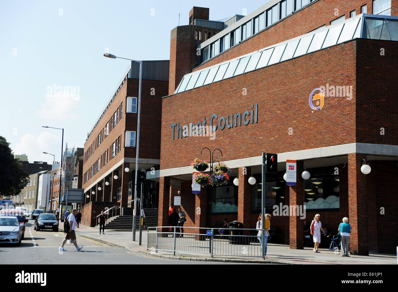 Margate Kent UK 2014 - Thanet Council offices and public library Stock ...