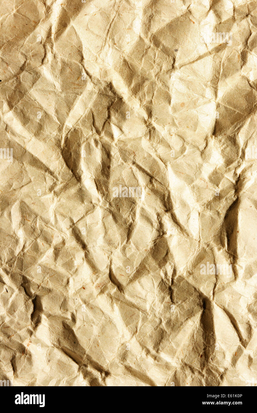 Crumpled paper, may be used as background Stock Photo - Alamy