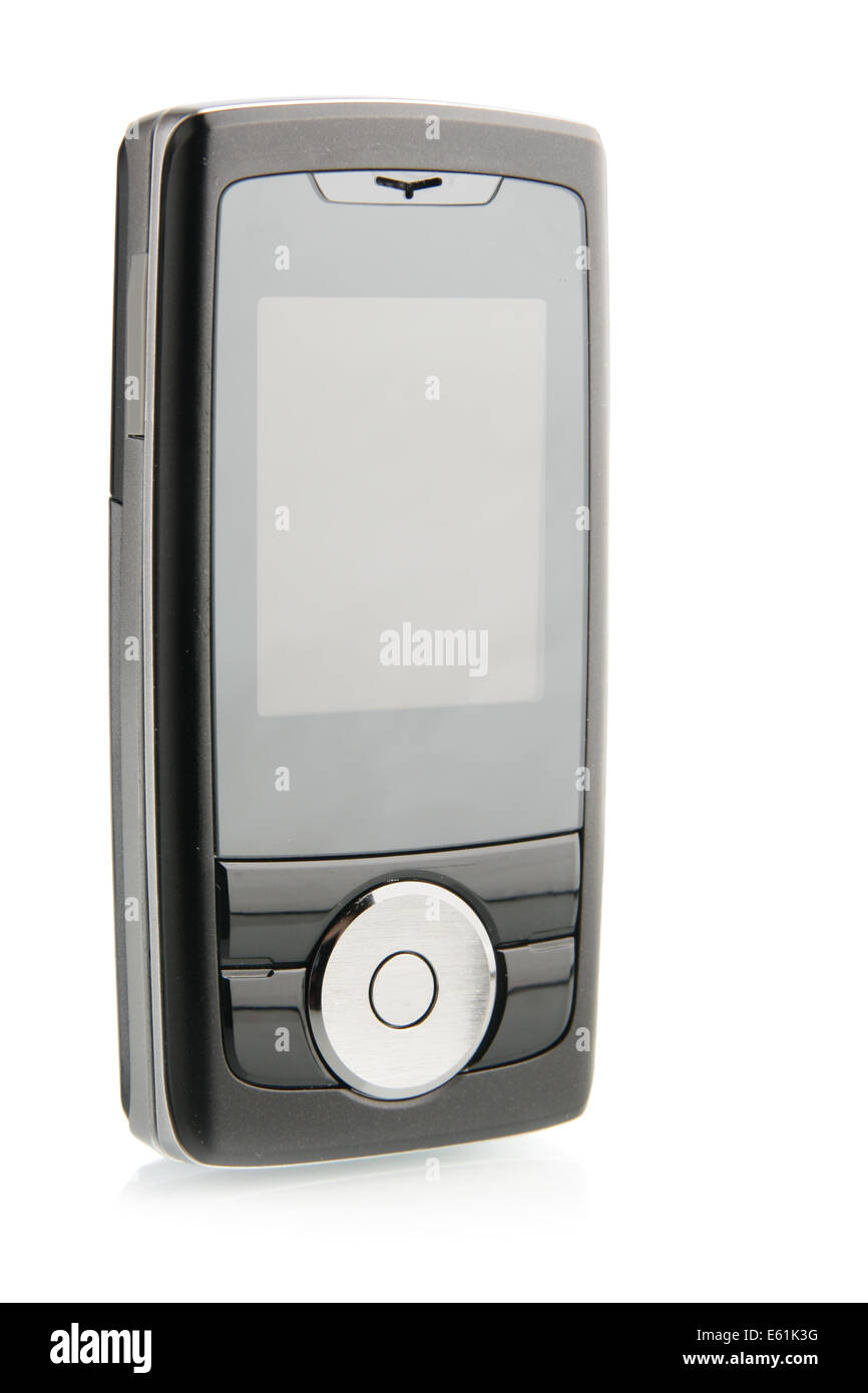 Cellular phone close-up isolated over white background Stock Photo - Alamy