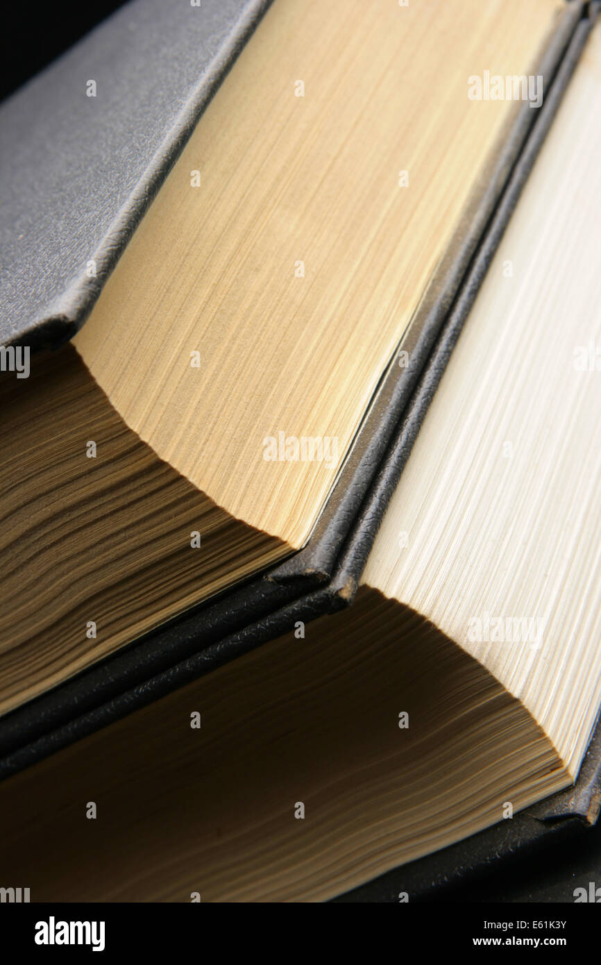 Two old books close-up Stock Photo - Alamy