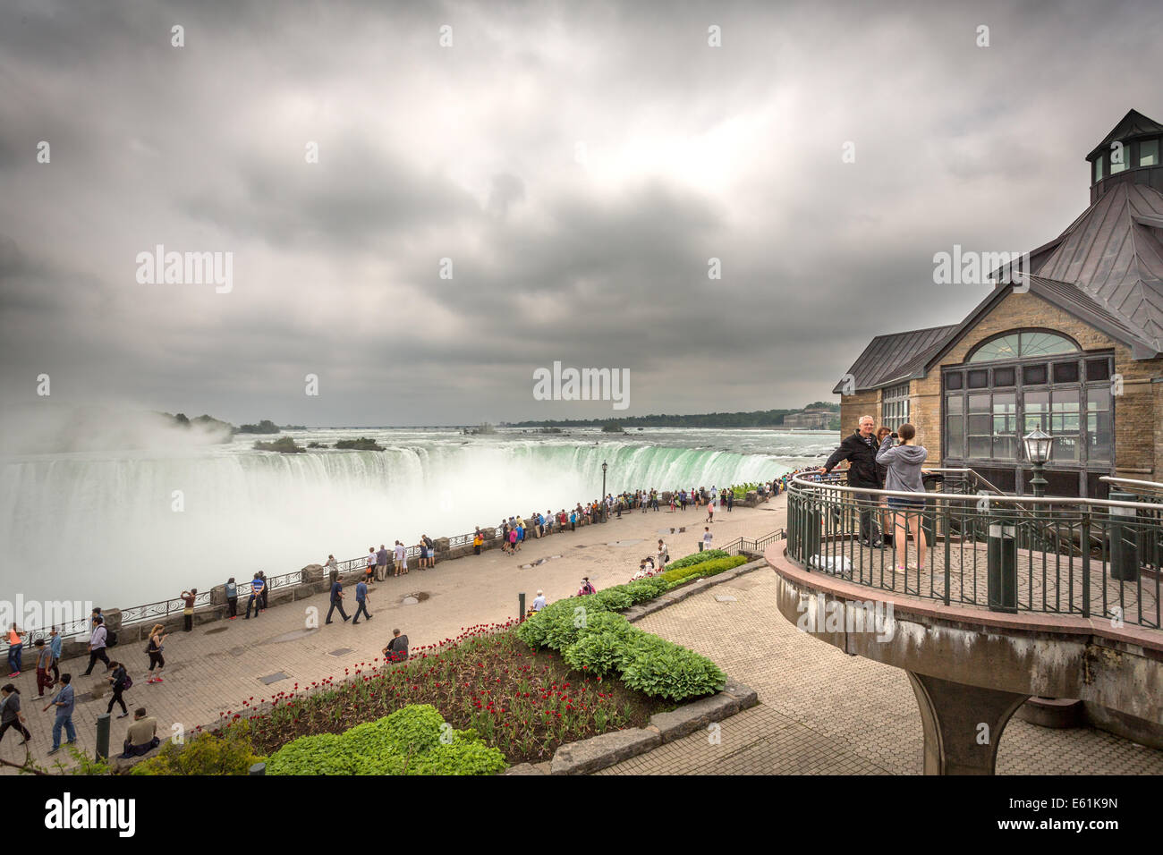 View of the Niagara Falls, from Canadian shore, Southern Ontario Canada ...