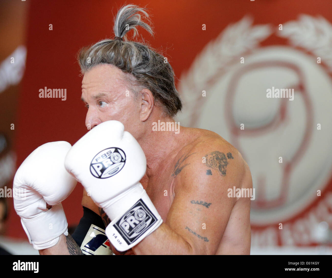 Mickey Rourke And Tattoo High Resolution Stock Photography and Images ...