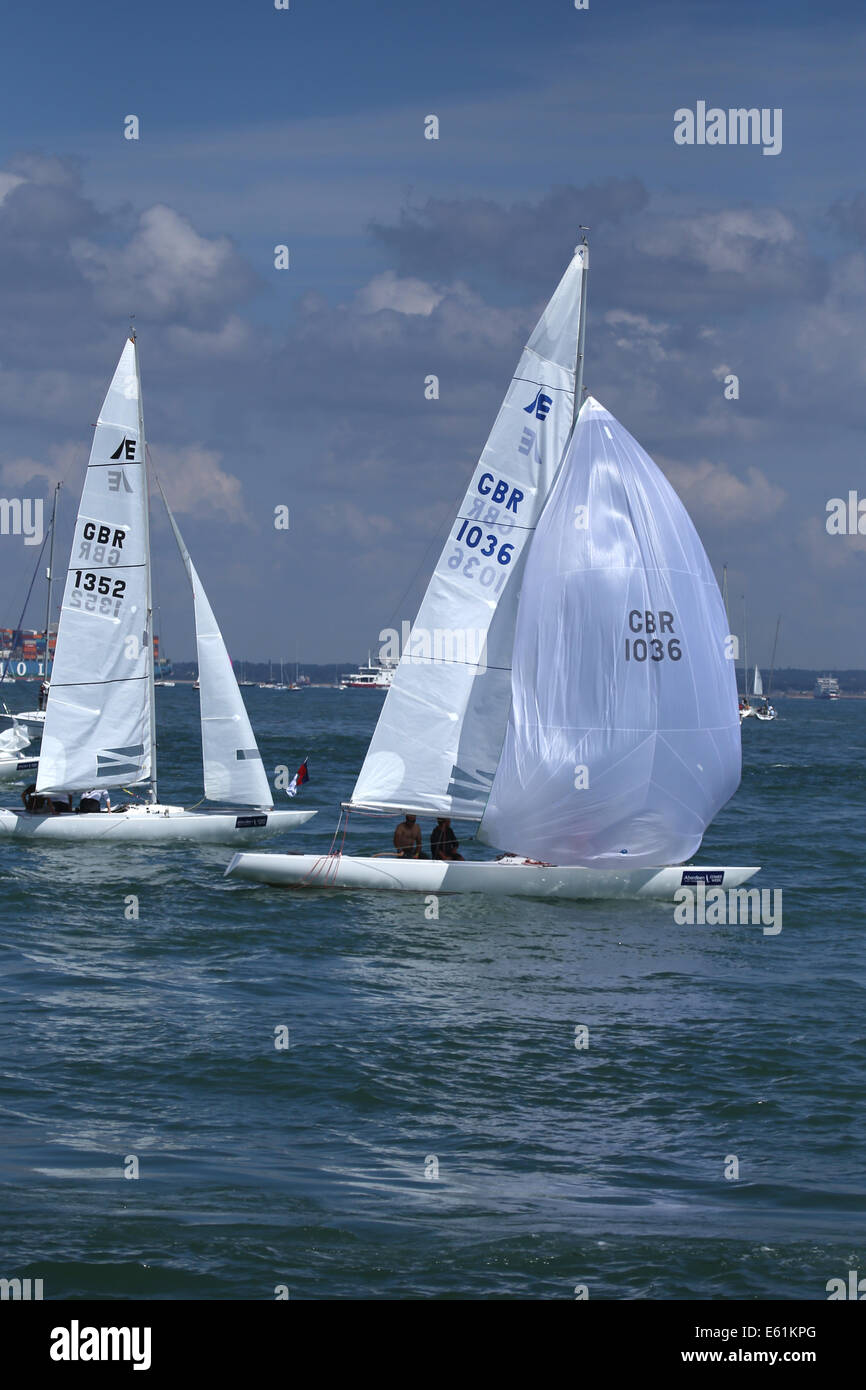 Cowes week 2014 hi-res stock photography and images - Alamy