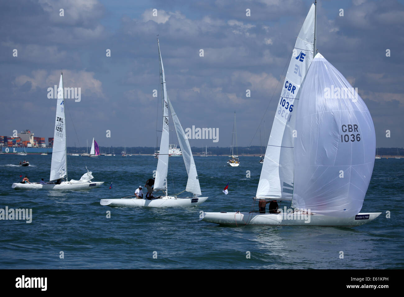 Cowes week 2014 hi-res stock photography and images - Alamy