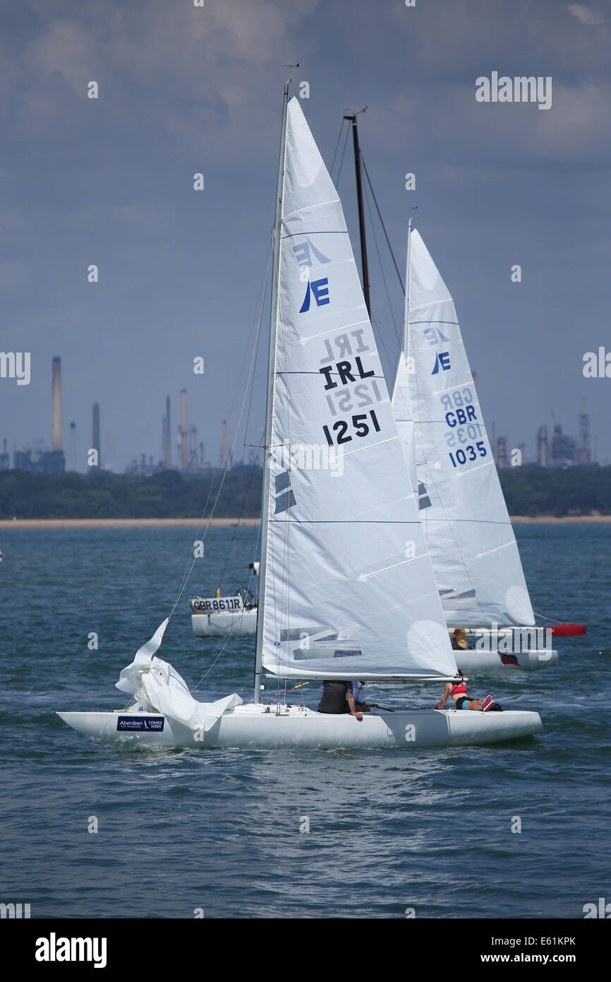 Cowes week 2014 hi-res stock photography and images - Alamy