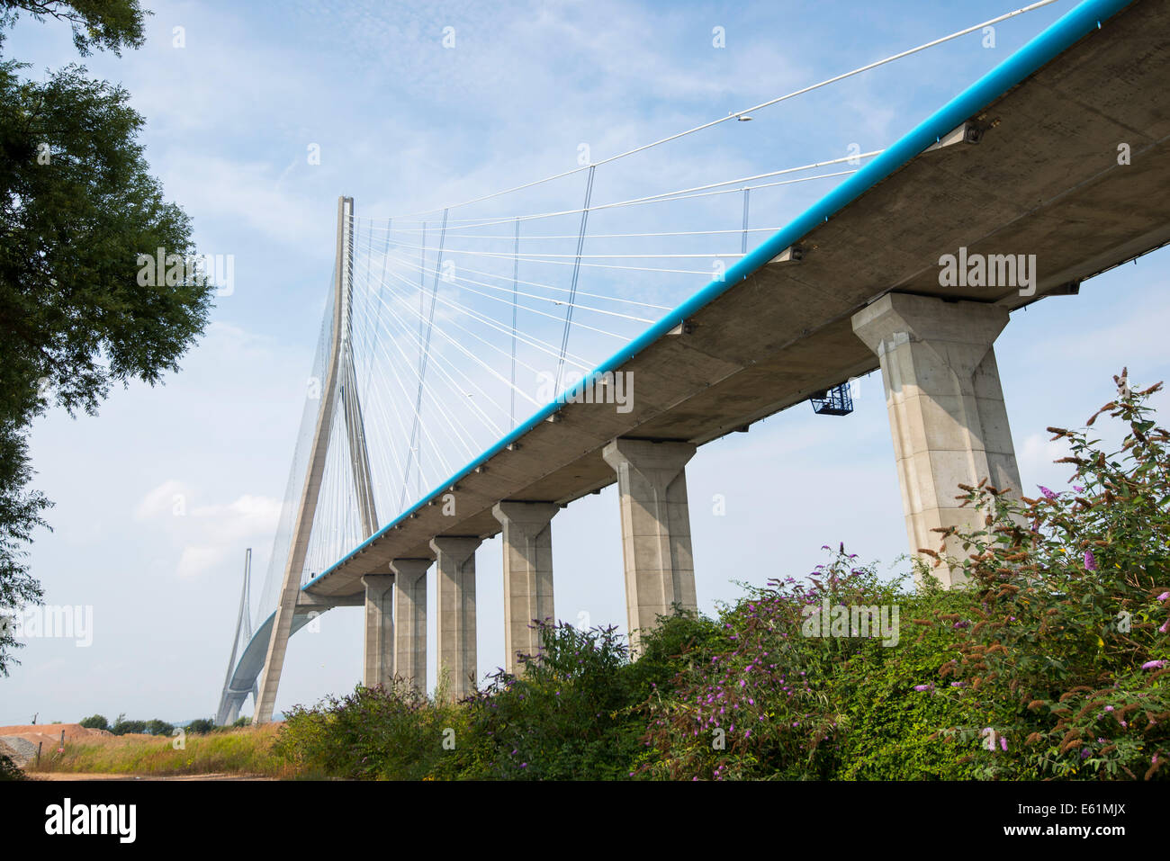 The Pont de Normandie Bridge, Honfleur Normandy France Europe Stock ...