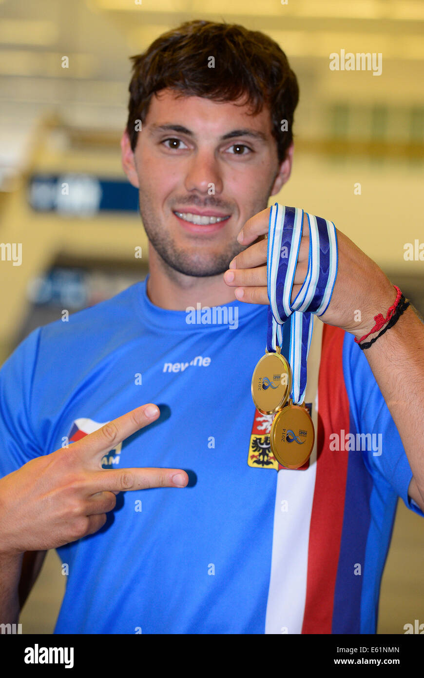Prague, Czech Republic. 11th Aug, 2014. Czech canoeist Josef Dostal ...