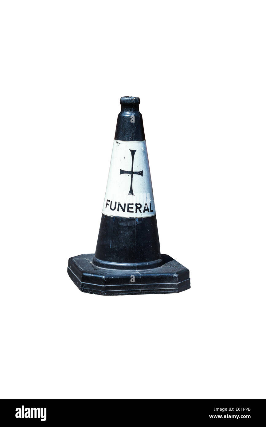 Plastic funeral traffic cone hi-res stock photography and images - Alamy
