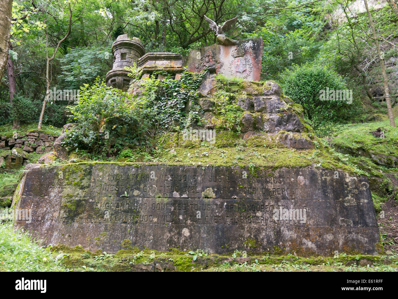 The British monument in the English cemetery at San Sebastián northern ...