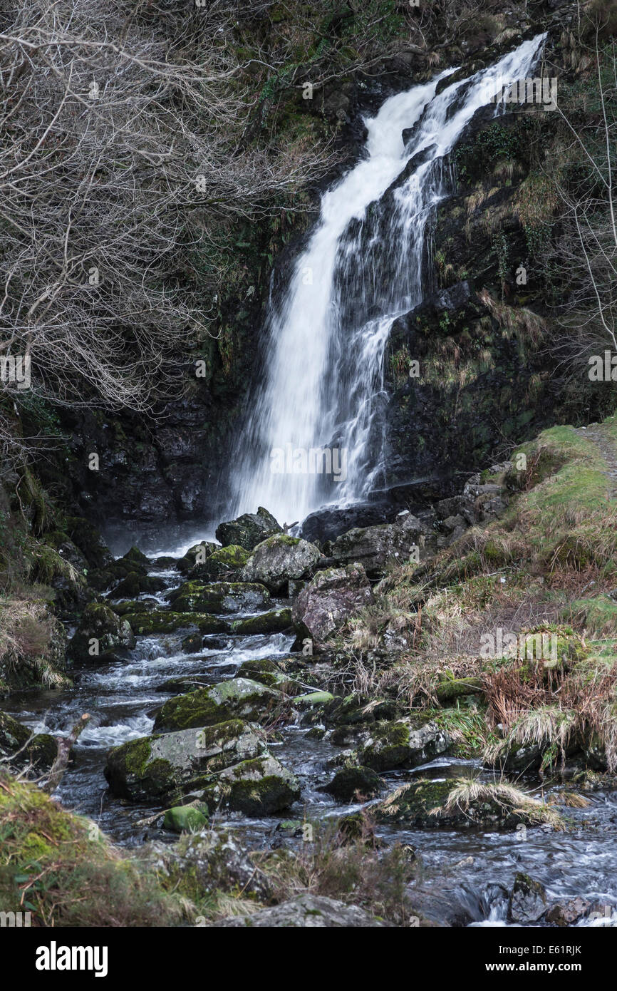 Grey Mare's Tail waterfall at Talnotry in the Galloway Forest park in ...