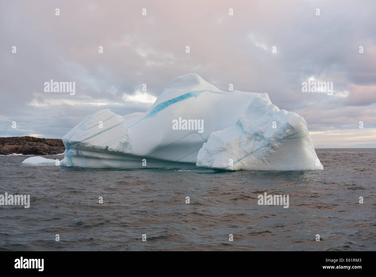 Beautiful Icebergs in Disko Bay Greenland around Disko Island Stock ...