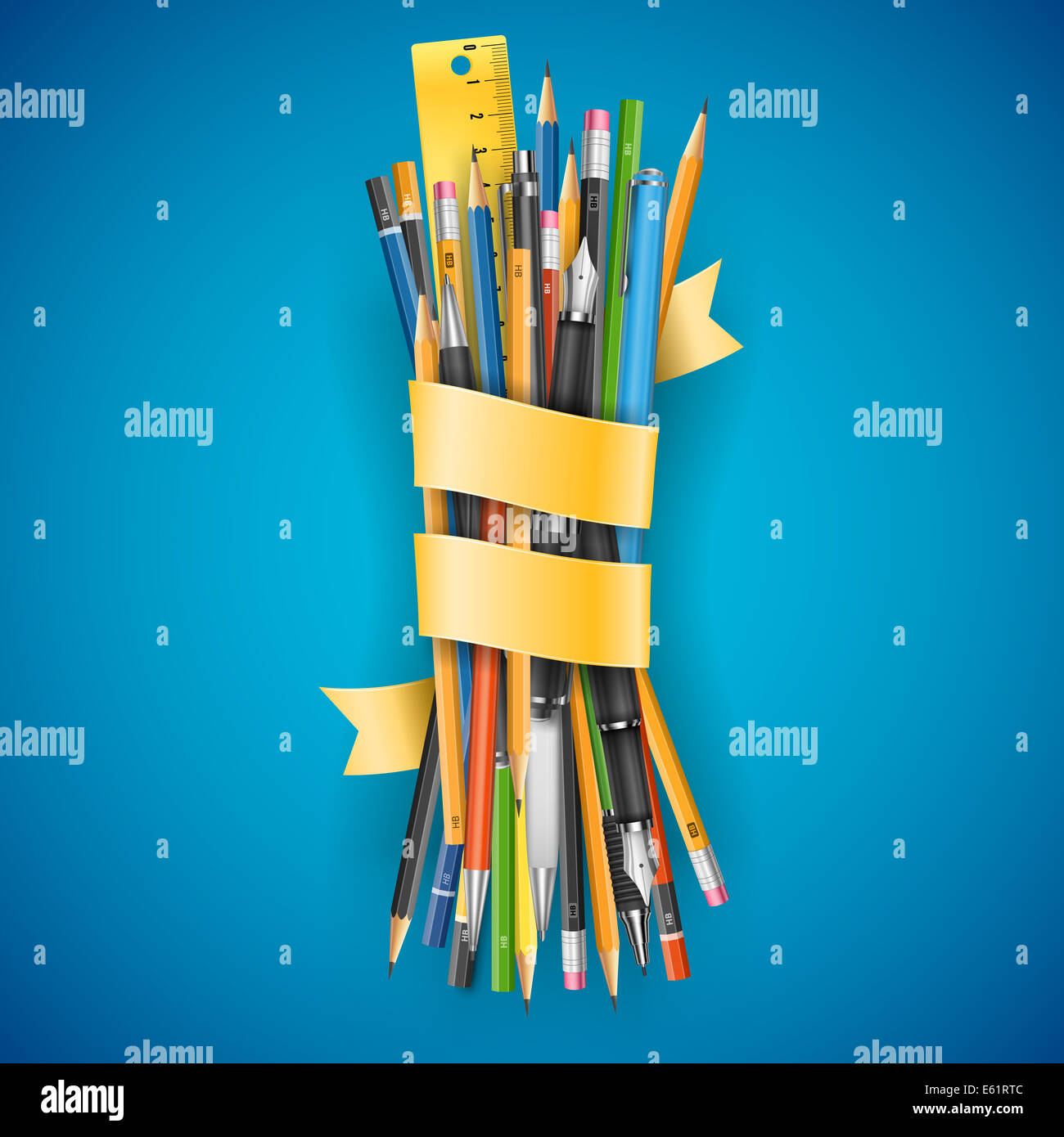 Batch of pencils Stock Photo - Alamy