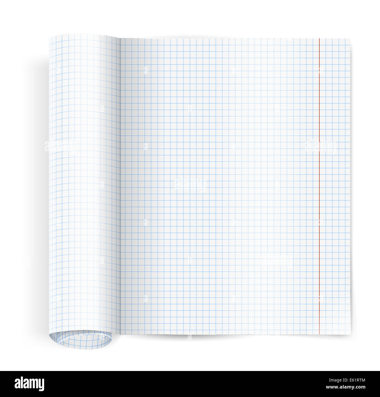 Old school exercise book open hi-res stock photography and images - Alamy