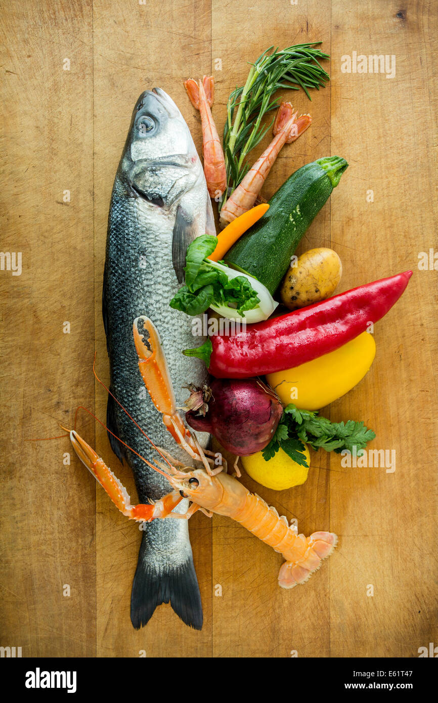 Ingredient Shot of Fish Stock Photo - Alamy