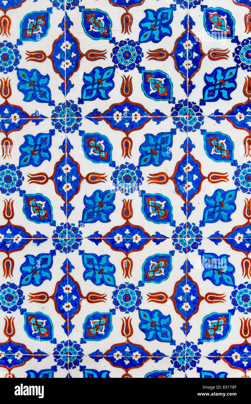Turkish Blue Tile Stock Photo - Alamy