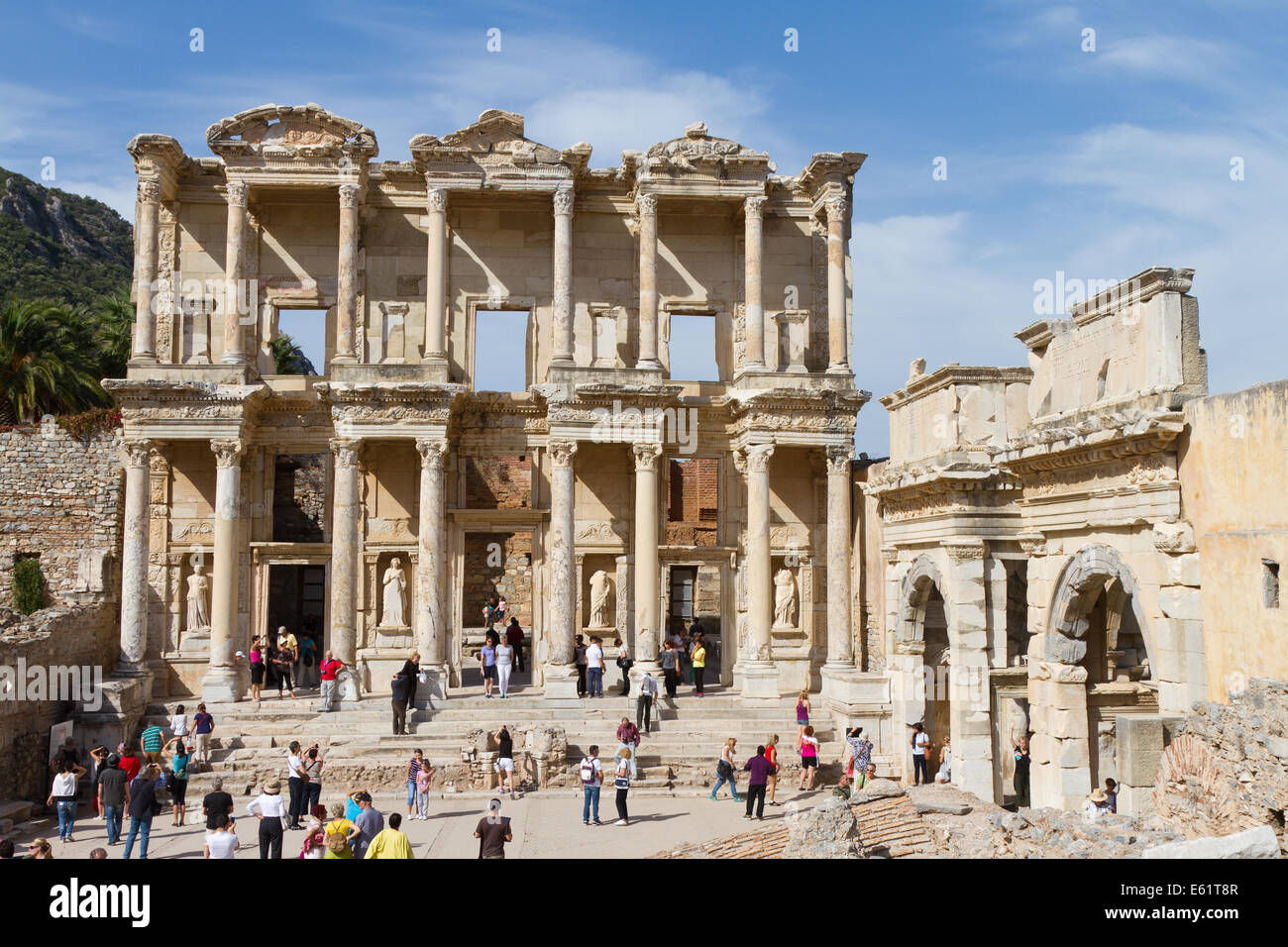 Library of Celsus in Ephesus, Turkey Stock Photo - Alamy