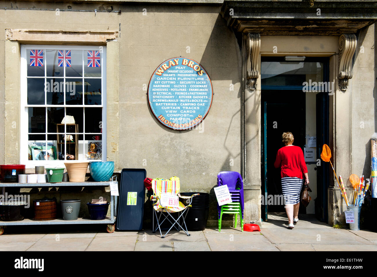 Hardware store in Leyburn, Wensleydale, Yorkshire Dales National Park ...