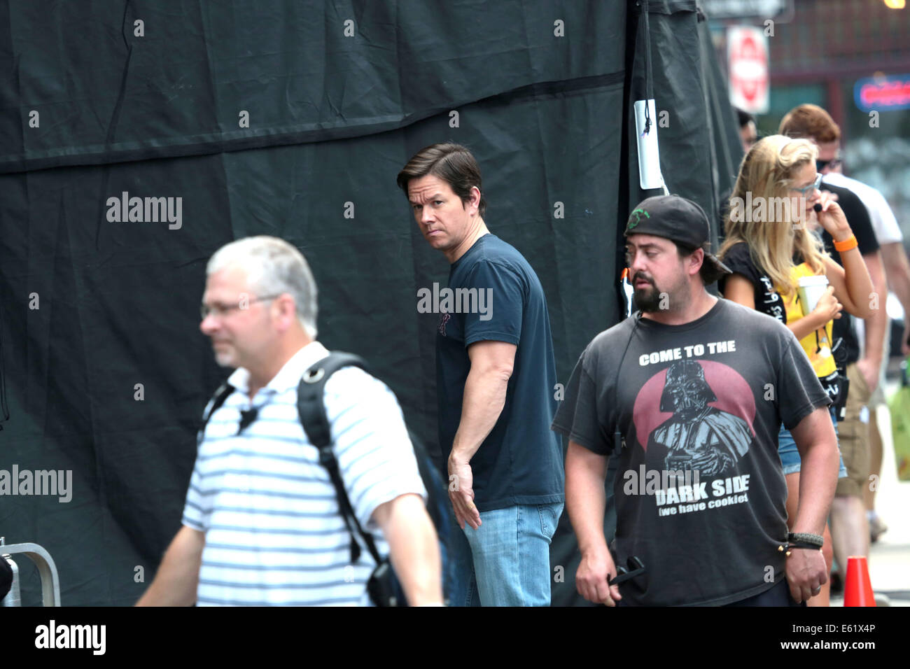 Boston, Massachusetts, USA. 11th Aug, 2014. Actor Mark Wahlberg is seen ...