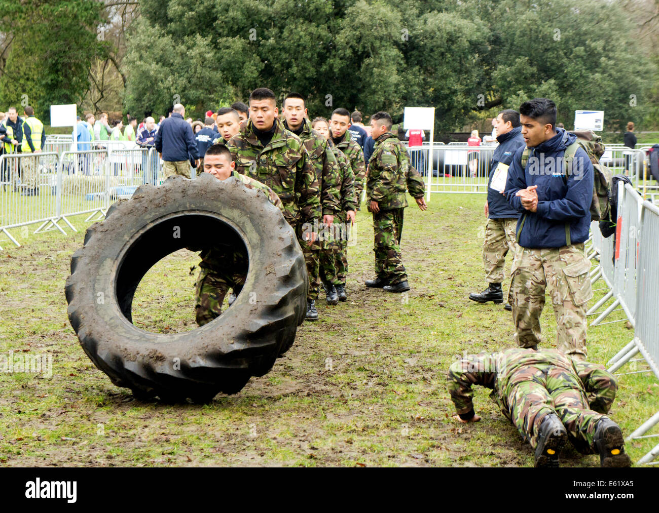 British Military Fitness Tug of War at the annual St David's Day 5k and ...