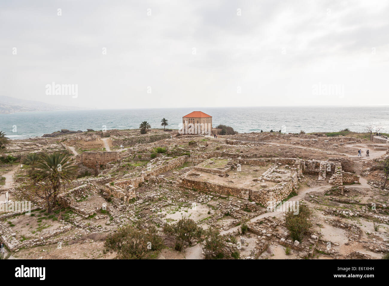 Traditional Lebanese limestone block house overlooking the ...