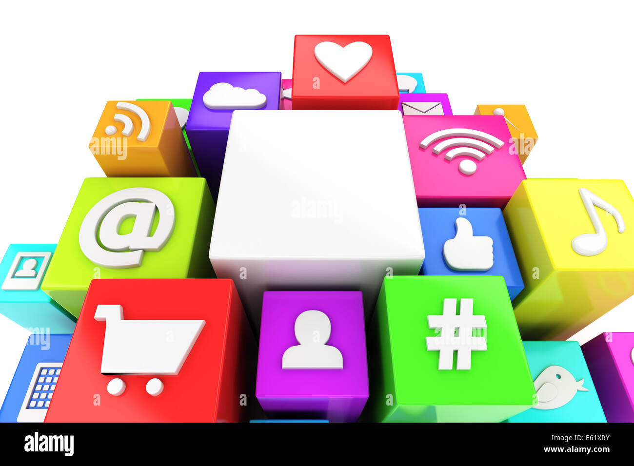 Social media symbols Stock Photo - Alamy