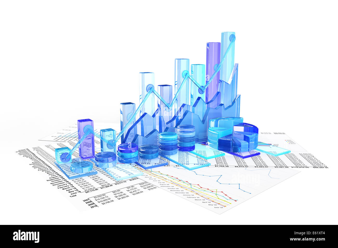 Business chart background Stock Photo - Alamy