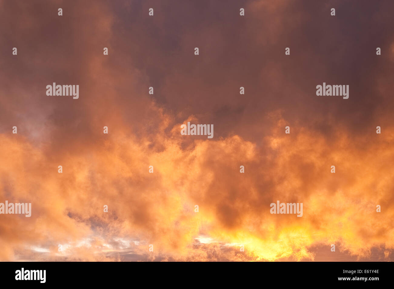 Stratocumulus clouds at sunset Stock Photo - Alamy
