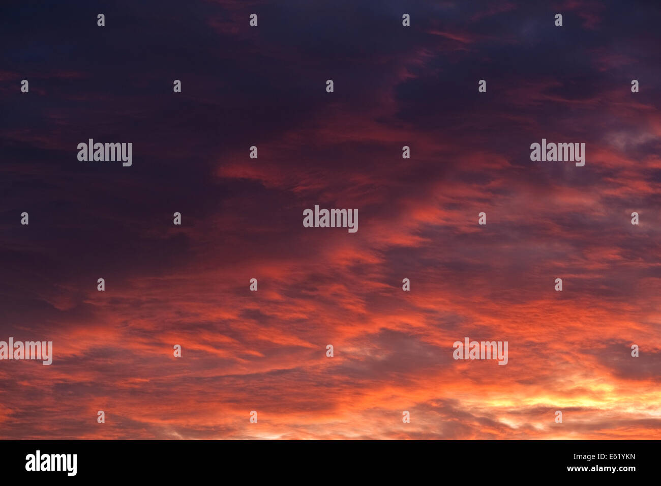 Stratocumulus clouds at sunset Stock Photo - Alamy
