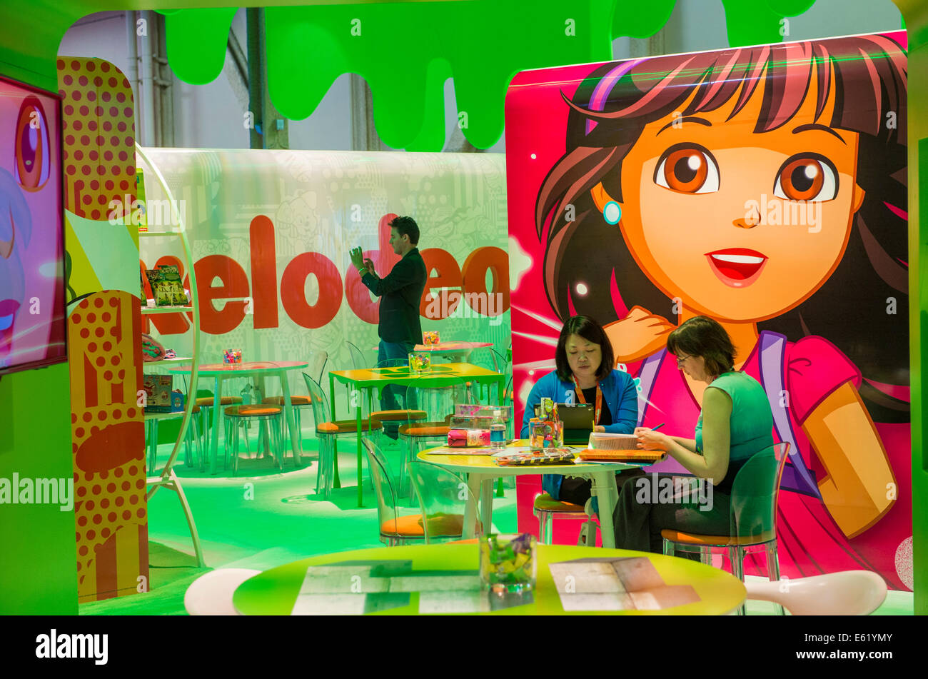 LAS VEGAS - JUNE 17 : The Nickelodeon booth at the Licensing Expo in ...