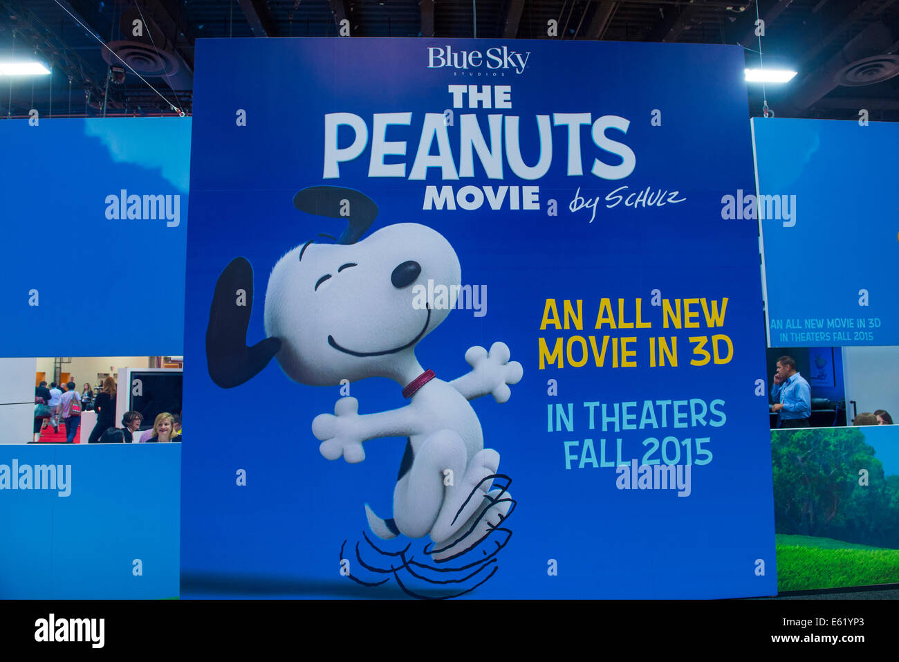 LAS VEGAS - JUNE 17 : The Peanuts movie booth at the Licensing Expo in ...