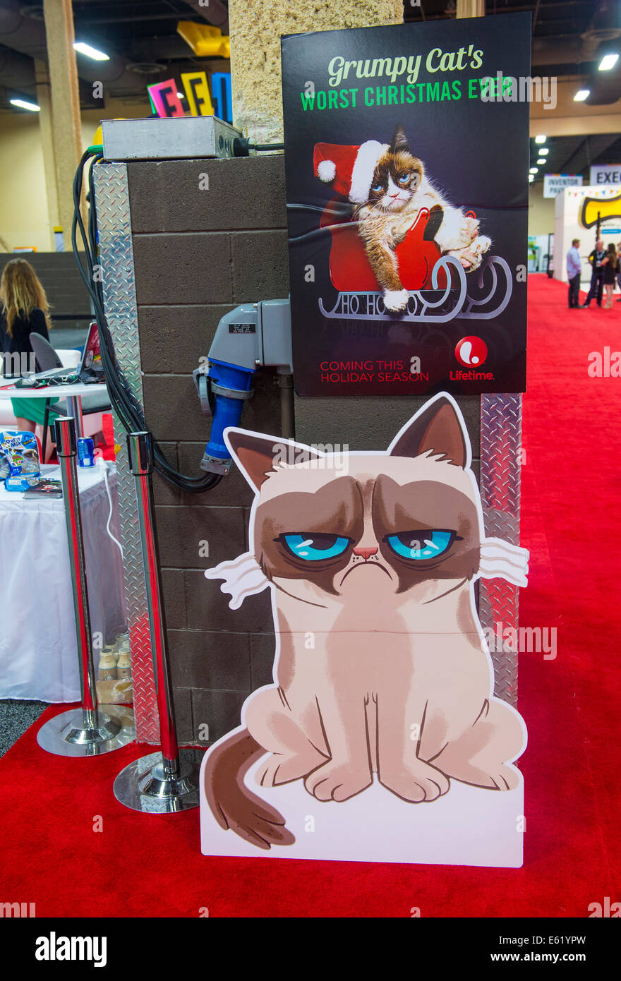 LAS VEGAS - JUNE 17 : The Grumpy Cat booth at the Licensing Expo in Las ...