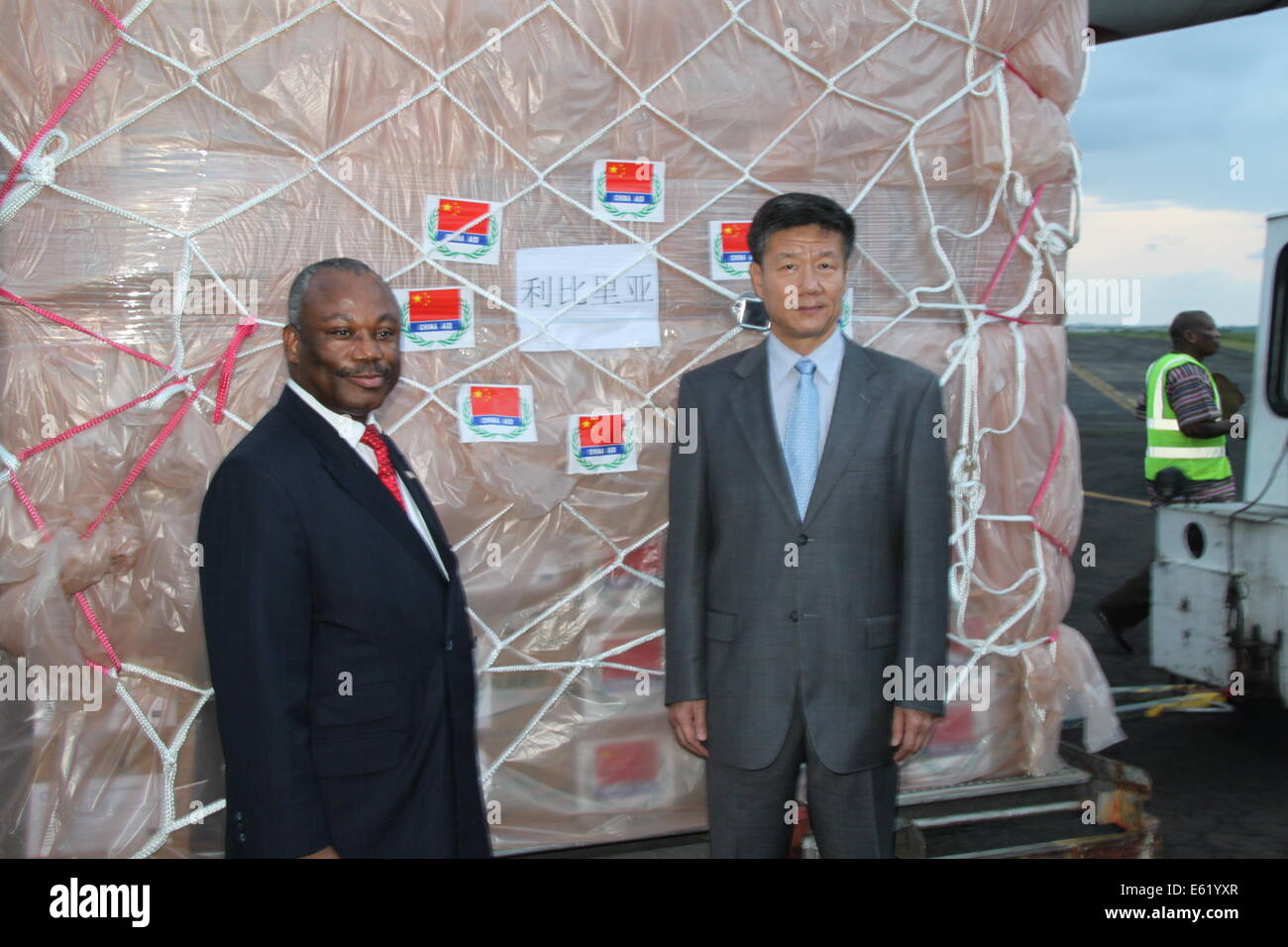 Monrovia, Liberia. 11th Aug, 2014. Chinese Ambassador to Liberia Zhang ...