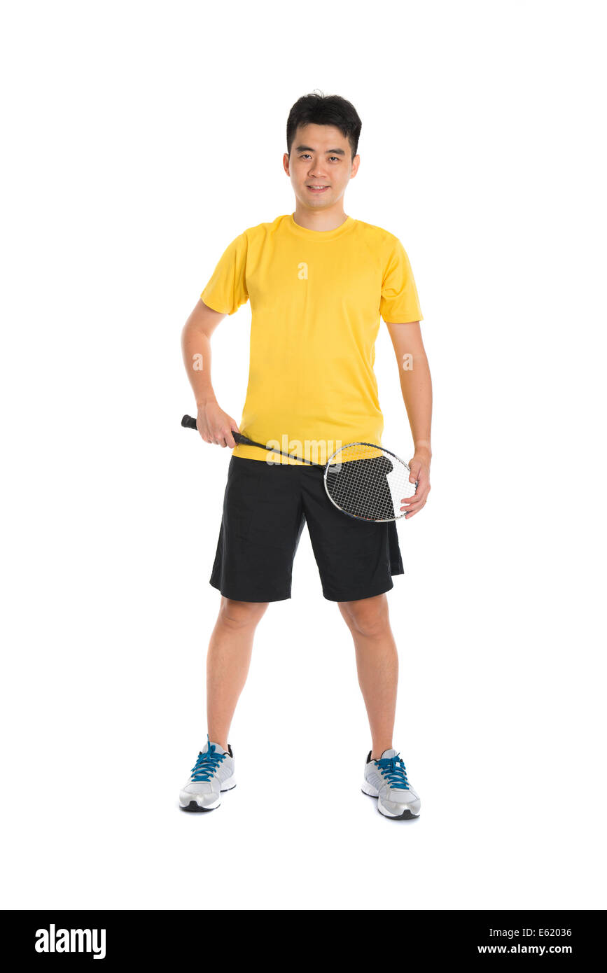Male badminton player in Cut Out Stock Images & Pictures - Alamy