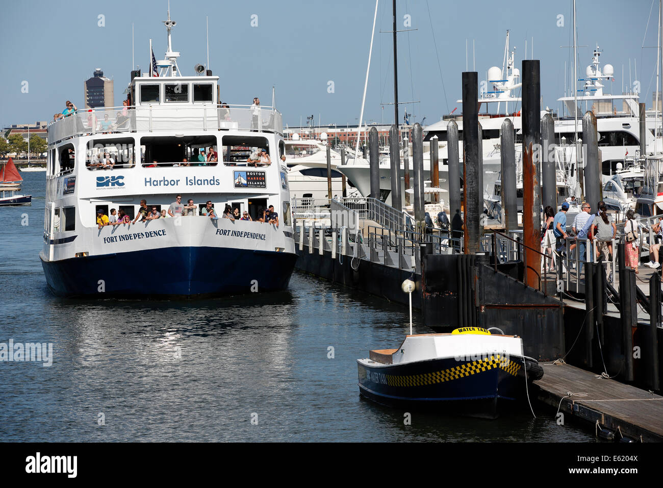Boston harbor long wharf hi-res stock photography and images - Alamy