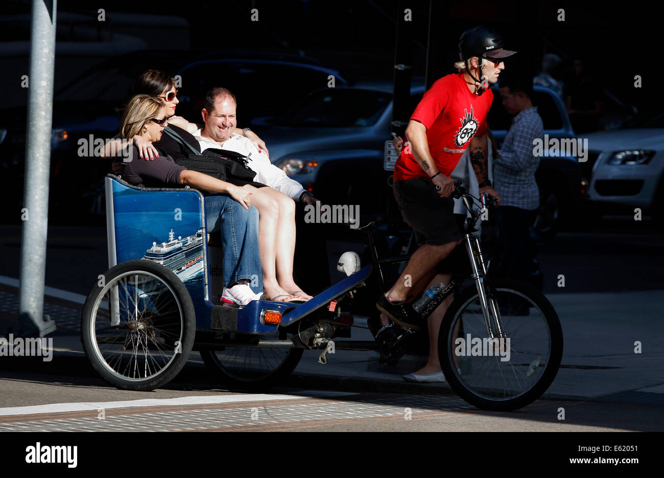 Pedicab, Boston, Massachusetts, USA Stock Photo - Alamy