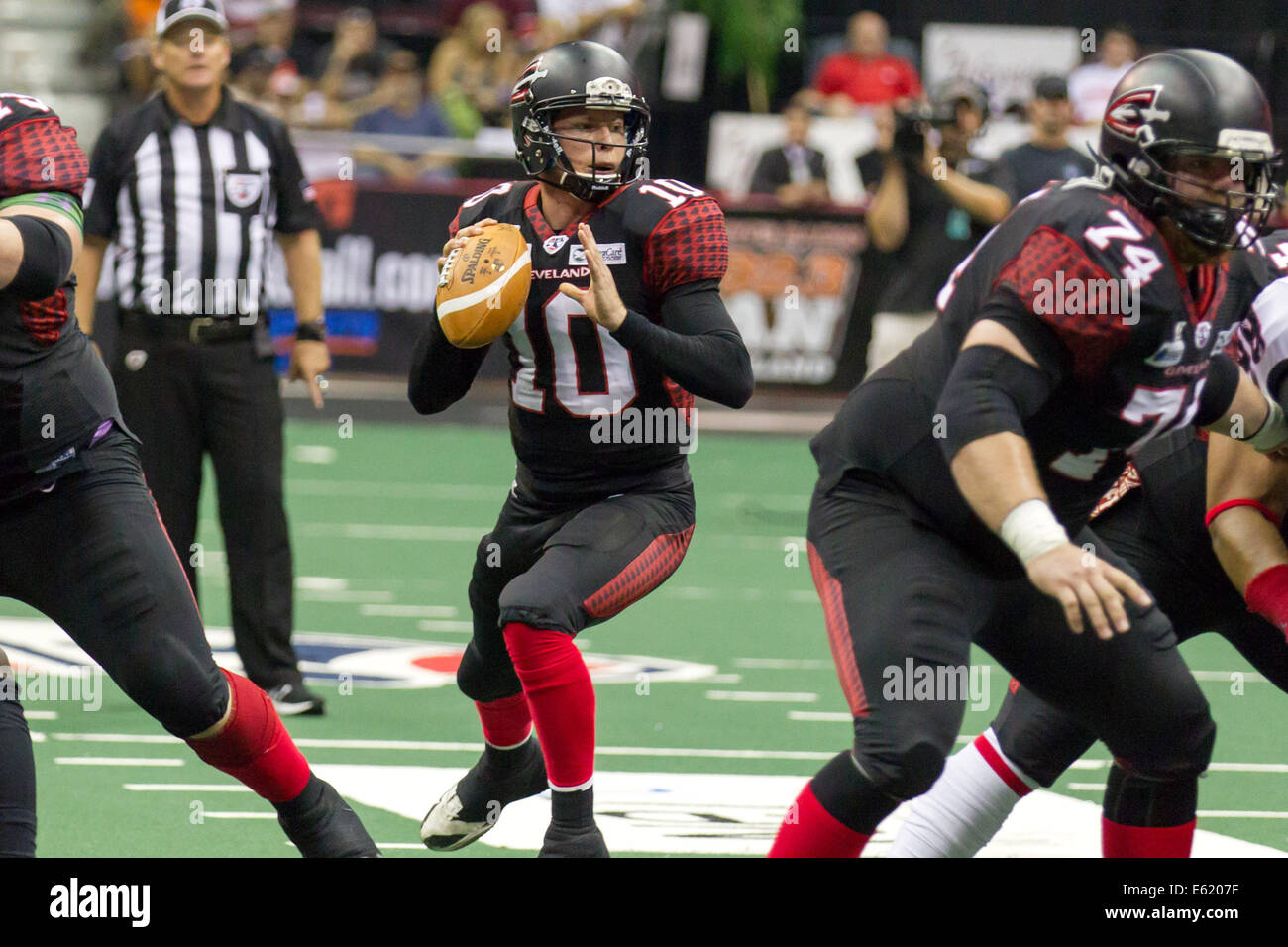Cleveland, Ohio, USA. 10th Aug, 2014. Cleveland QB SHANE AUSTIN (10 ...